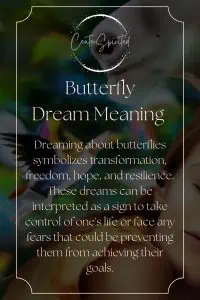 Butterfly Dream Meaning & Interpretation