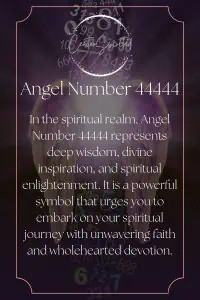 Angel Number 44444: Discover Its Spiritual Meaning
