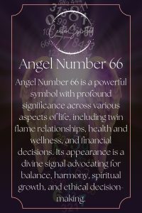 Angel Number 66 - Meaning and Spiritual Symbolism